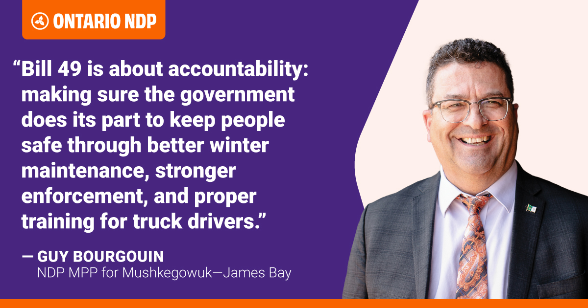 NDP Calls for urgent action to Make Northern highways safer as Private ...