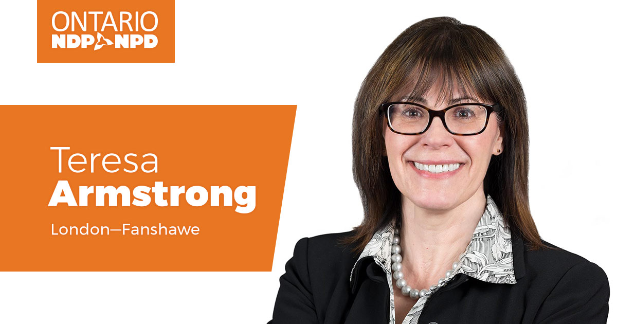 Teresa Armstrong for London–Fanshawe « Ontario NDP